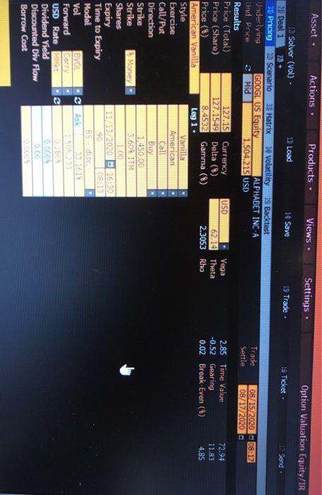 Solved Click on the Bloomberg Terminal screen to examine the | Chegg.com