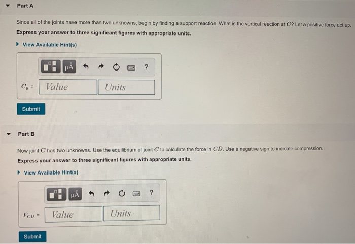 Solved: Learning Goal: To Use The Method Of Joints To Solv... | Chegg.com