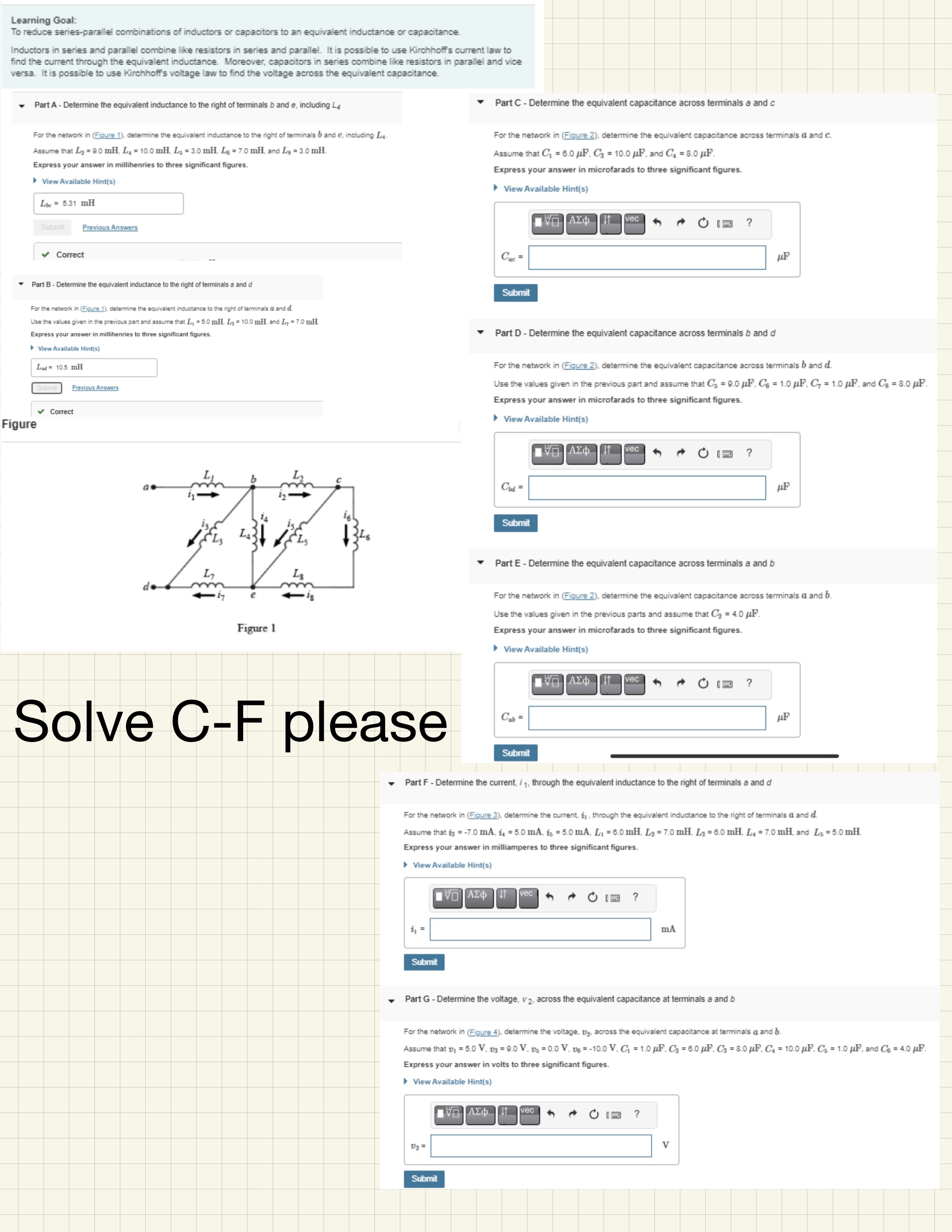 Solved To reduce series-parallel combinations of inductors | Chegg.com
