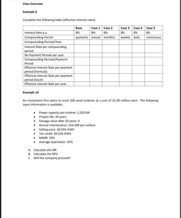 Solved Complete the following table (effective interest | Chegg.com