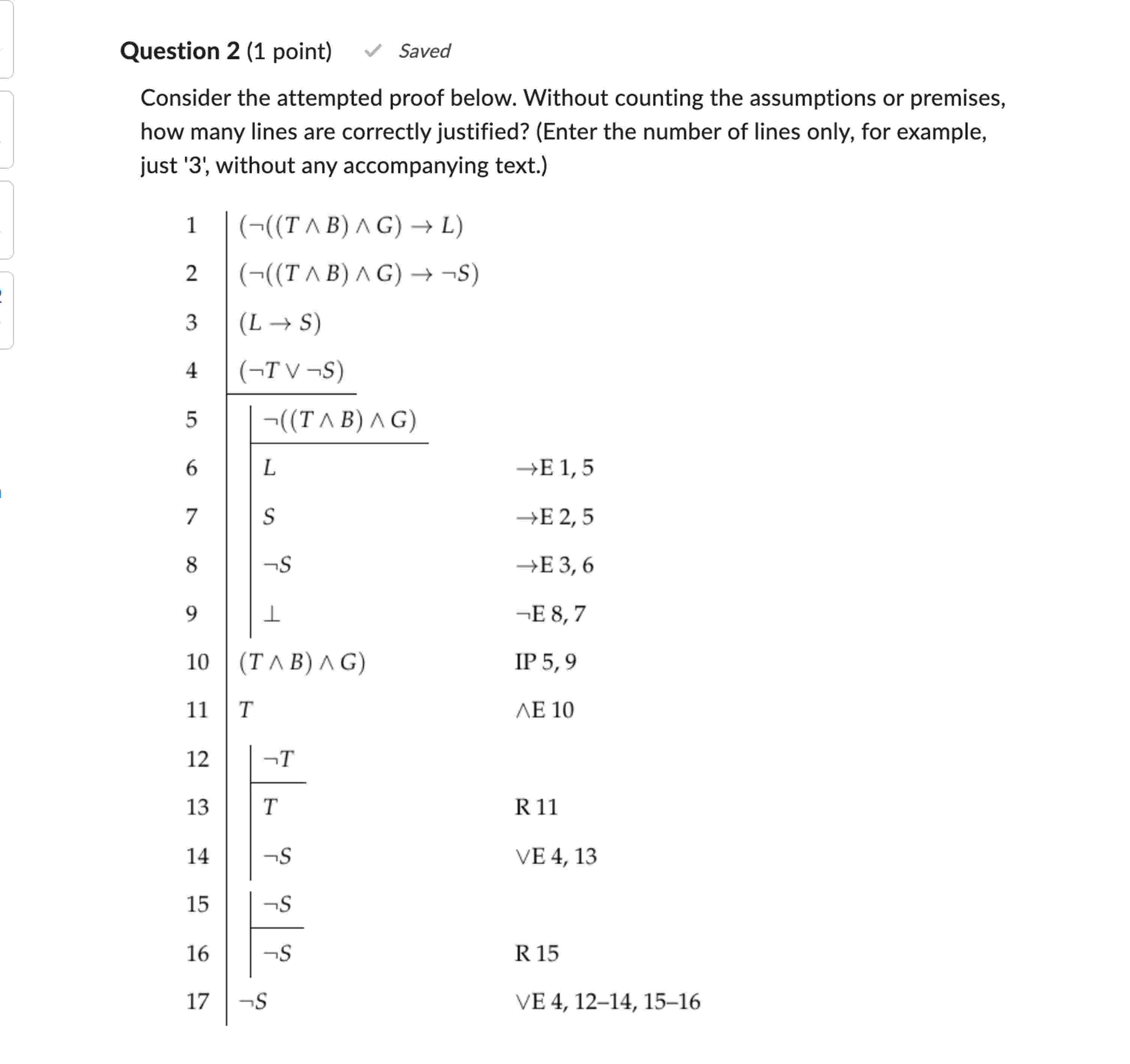 Solved Question 2 (1 ﻿point)Consider the attempted proof | Chegg.com