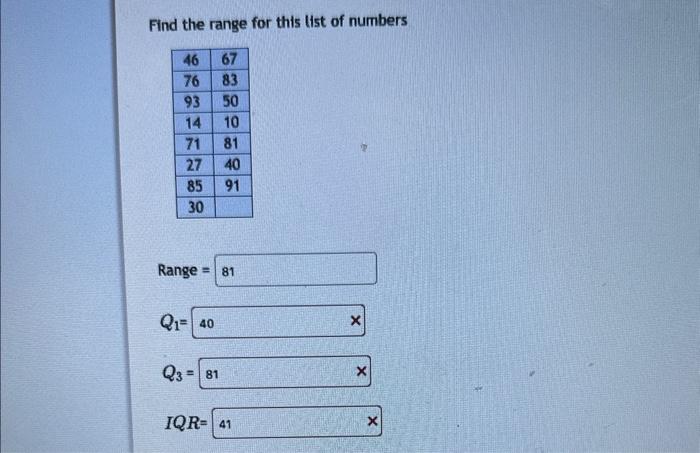 Solved Find the 25th, 50th, and 75 th percentlle from the | Chegg.com