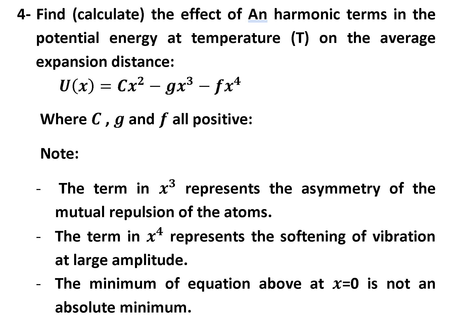 Solved Find (calculate) ﻿the effect of An harmonic terms in | Chegg.com