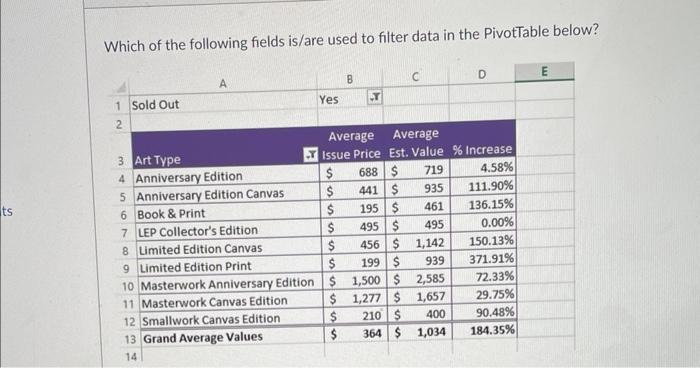 Solved Which of the following fields is/are used to filter | Chegg.com