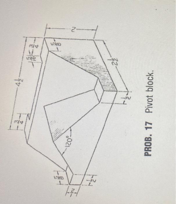 Solved Draw the top, front and right side views of the pivot | Chegg.com