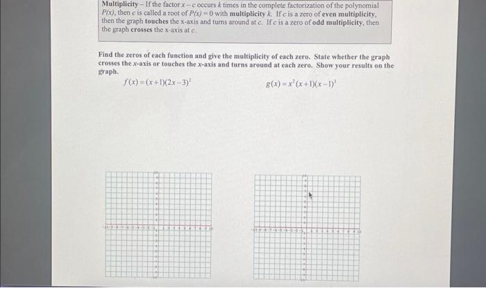 Solved Multiplicity - If the factor x - c occurs k times in | Chegg.com