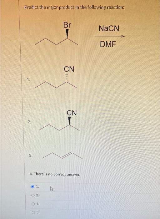 Solved Predict the major product in the following reaction: | Chegg.com