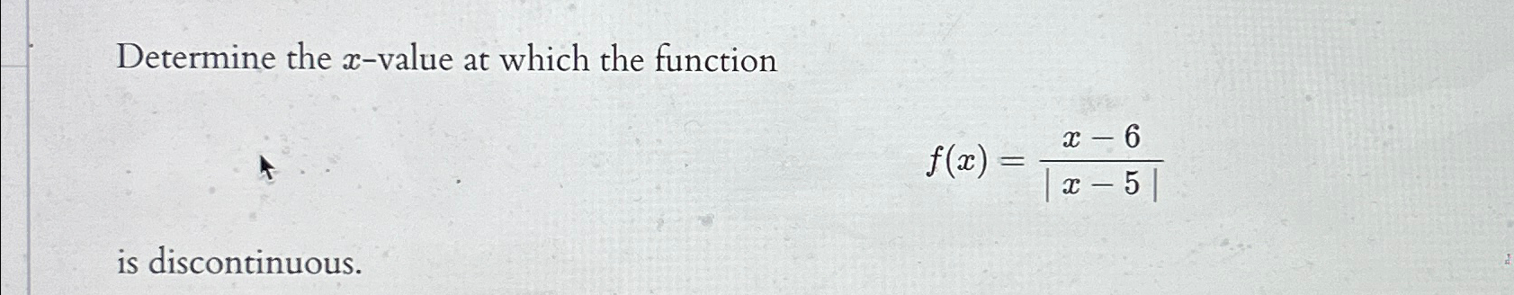 Solved Determine the x-value at which the | Chegg.com