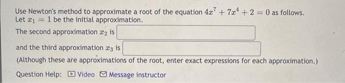 Solved For the function f(x)=x3+3x+2, write Newton's formula | Chegg.com