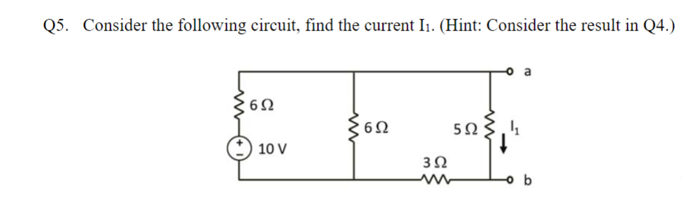 Solved Q5. Consider the following circuit, find the current | Chegg.com Solved Q5. Consider the following circuit, find the current | Chegg.com