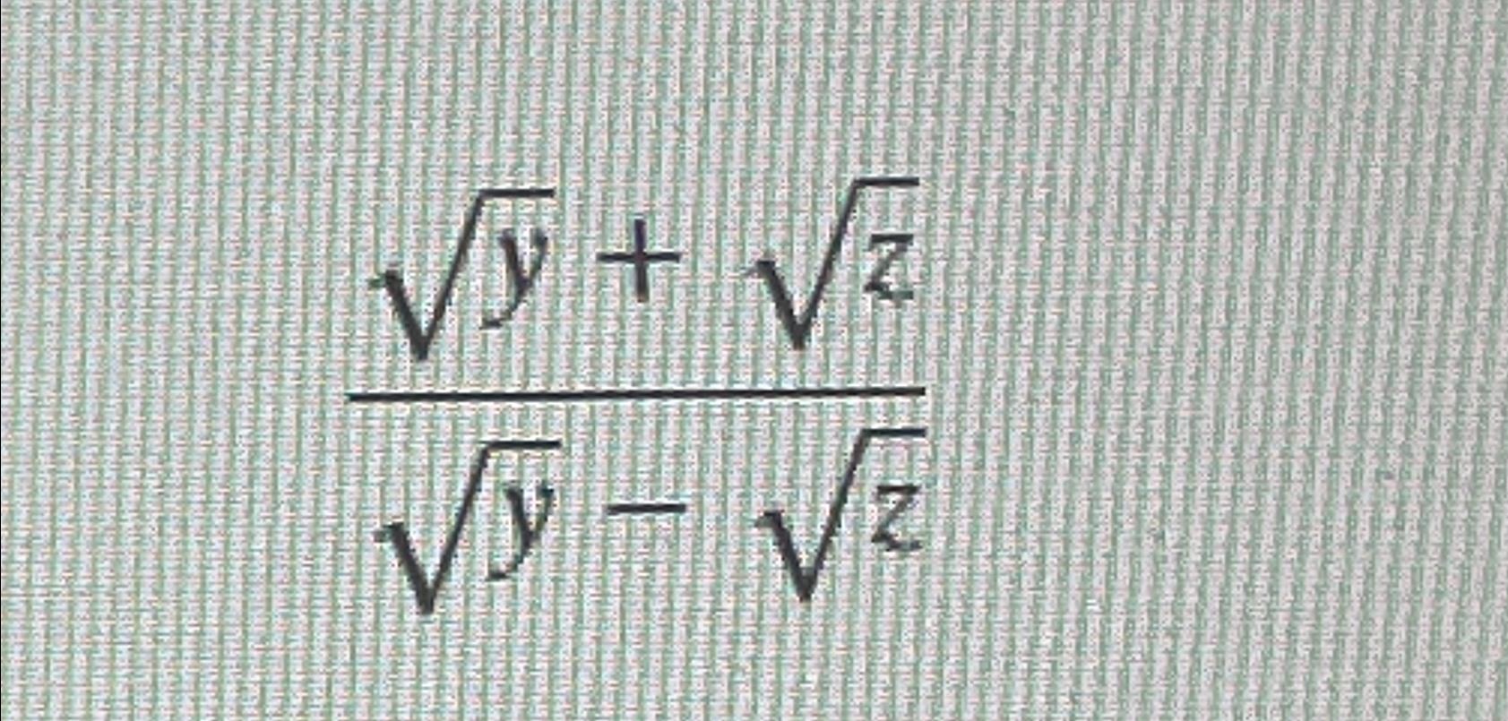 Solved y2+z2y2-z2 | Chegg.com