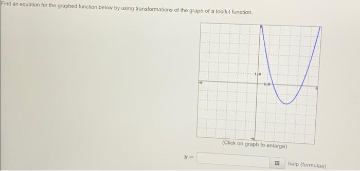 Solved Find an equation for the graphed function below by | Chegg.com