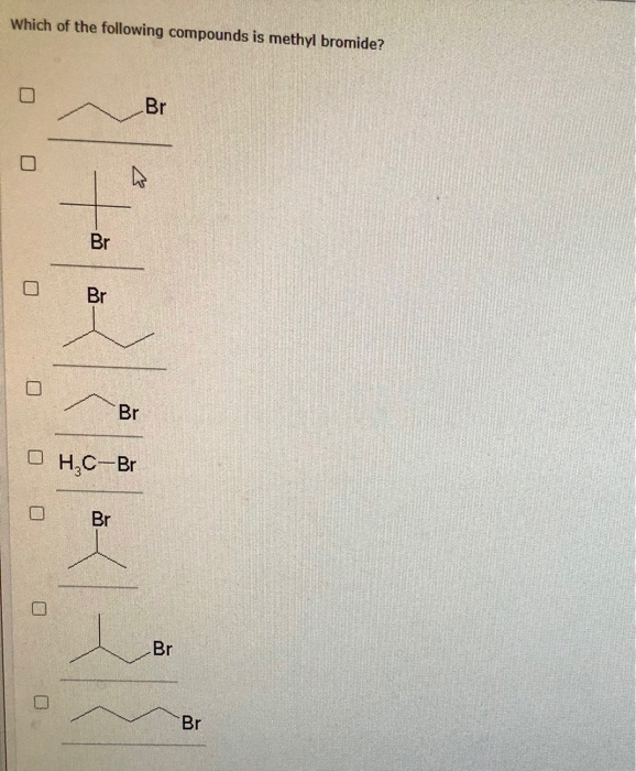 Solved Which of the following compounds is propyl fluoride? | Chegg.com