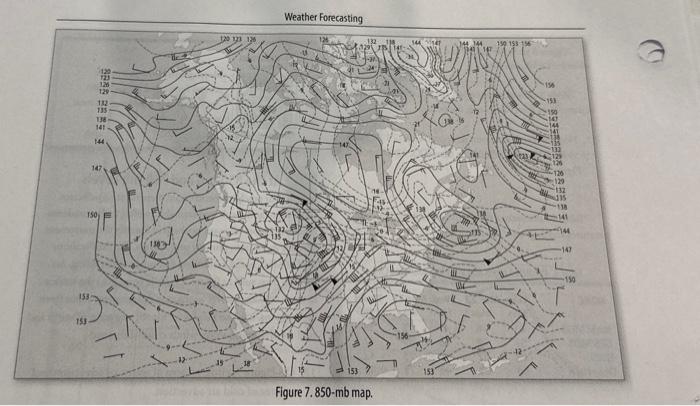 Solved on the map, circle an area of warm air advection and | Chegg.com