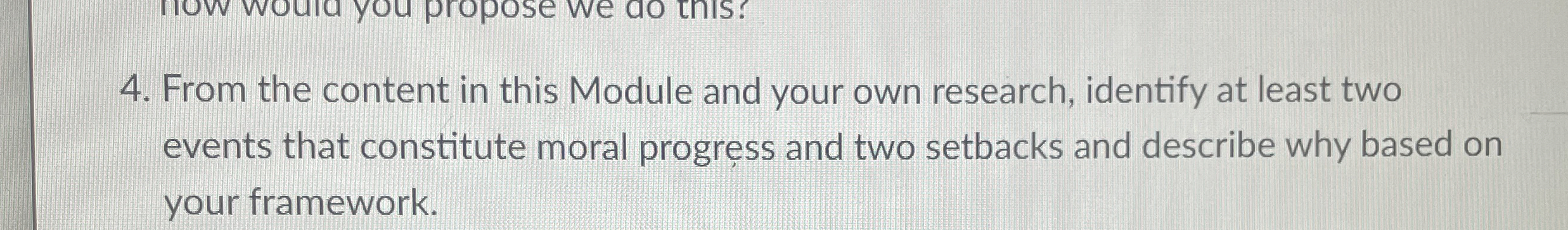 Solved From the content in this Module and your own | Chegg.com