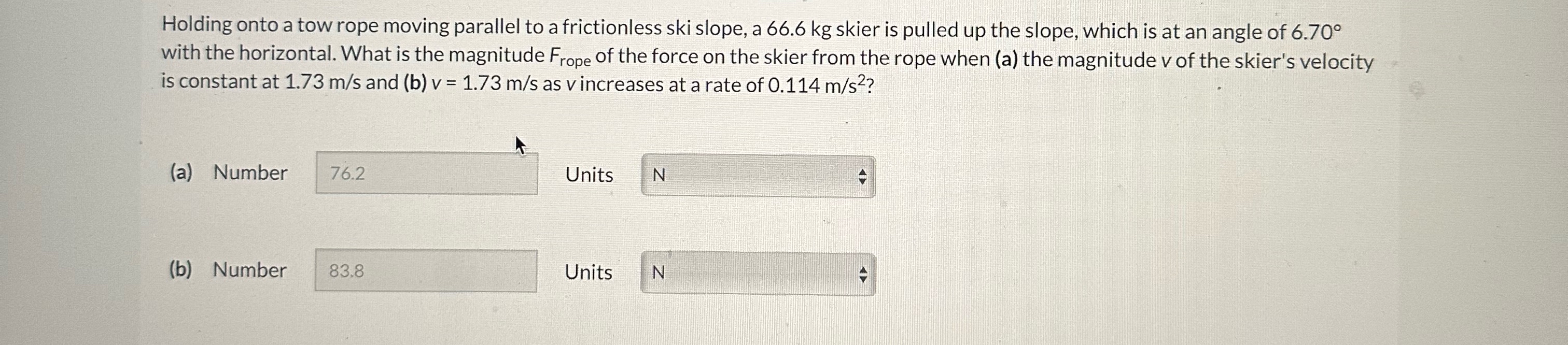 Solved Holding onto a tow rope moving parallel to a | Chegg.com