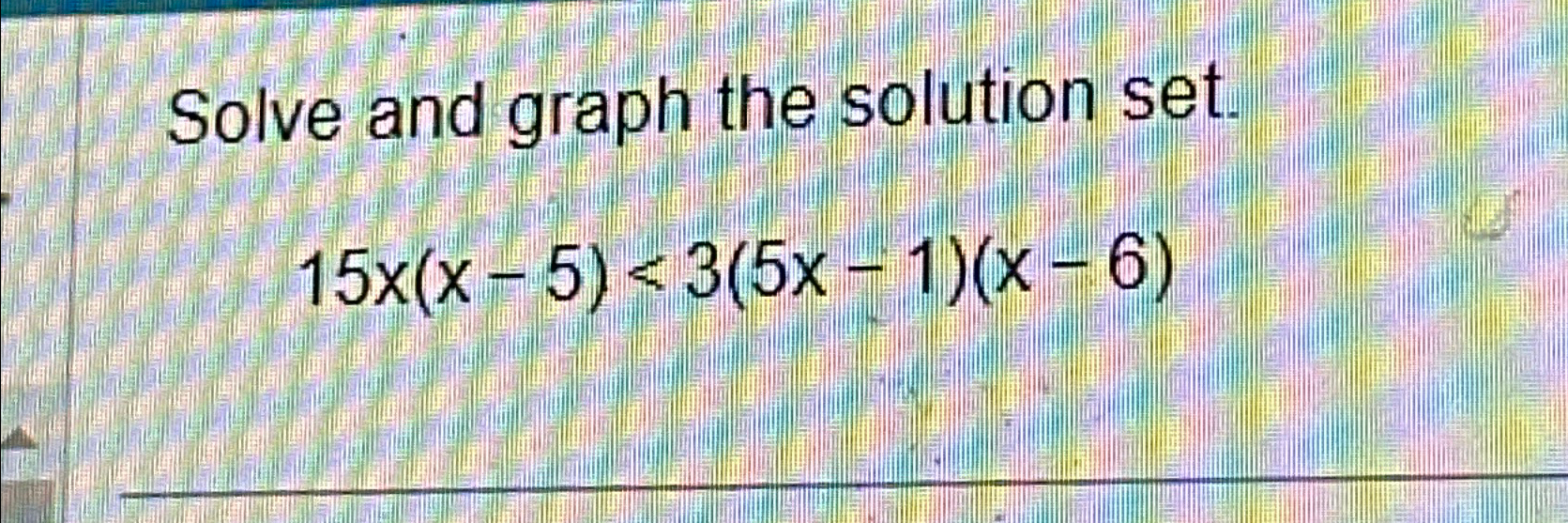 Solved Solve and graph the solution | Chegg.com