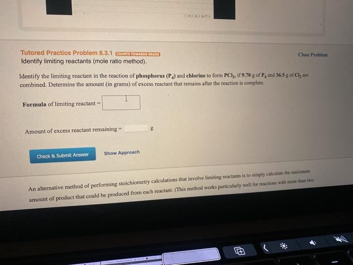 Solved Tutored Practice Problem 8.3.1 COUNGSTOWARDS CHADE | Chegg.com