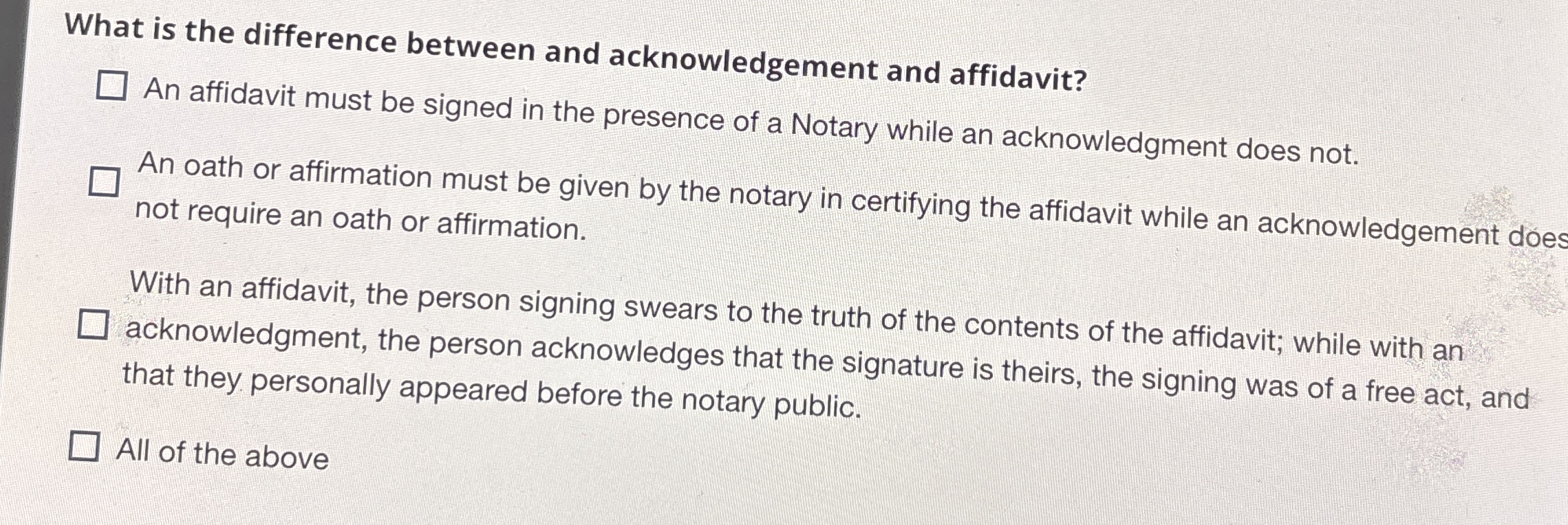 Solved What is the difference between and acknowledgement | Chegg.com