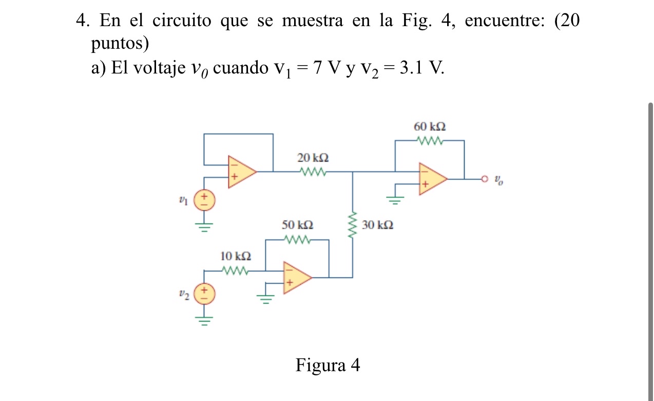 Solved En el circuito que se muestra en la Fig. 4, | Chegg.com