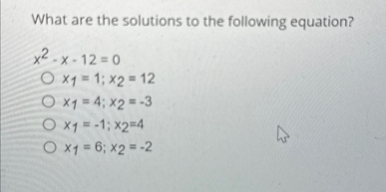 Solved What are the solutions to the following | Chegg.com