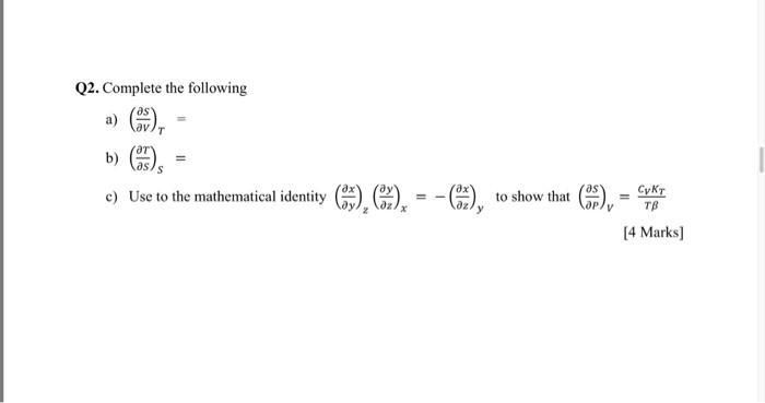 Solved Q2. Complete the following a) b) c) Use to the | Chegg.com