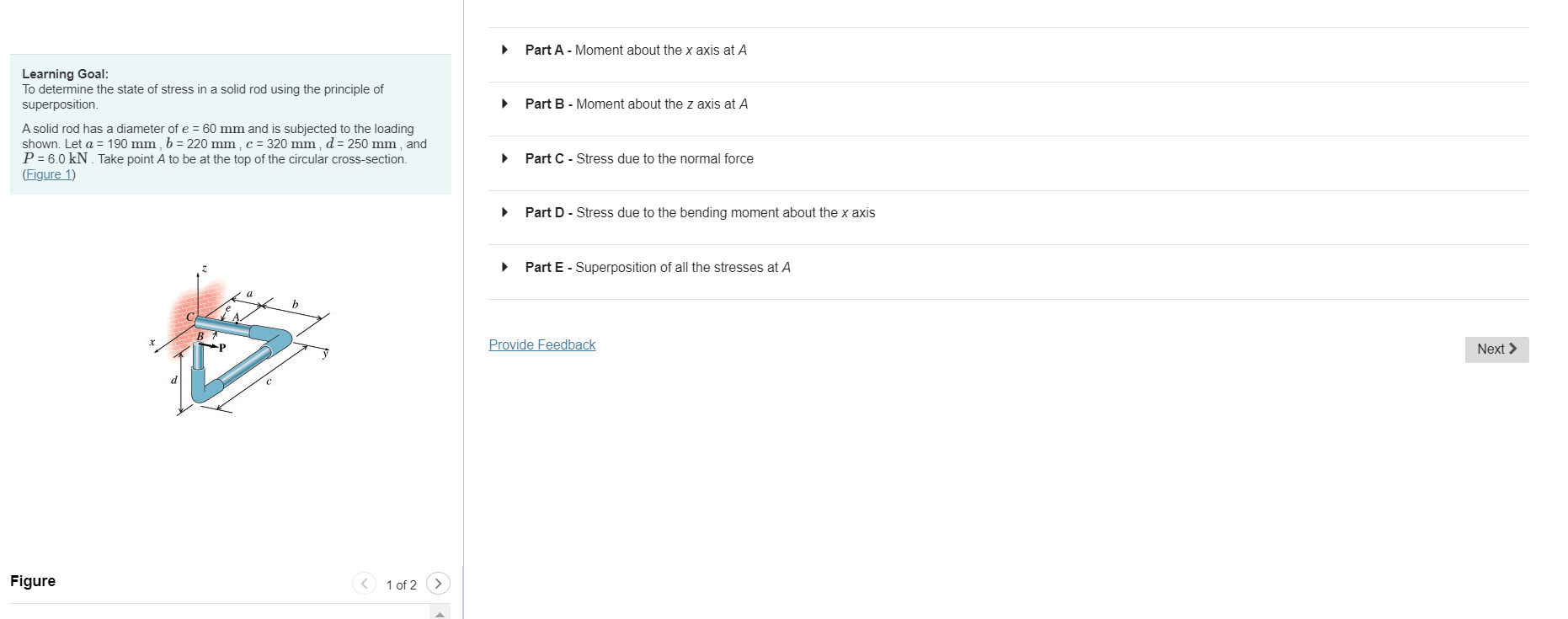Solved Learning Goal:To determine the state of stress in a | Chegg.com