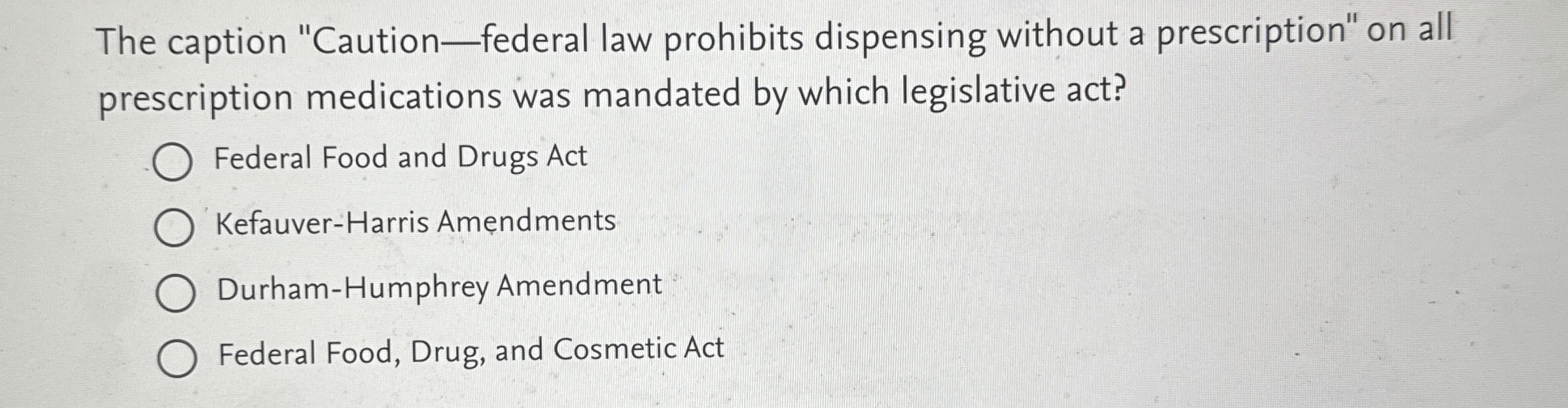 Solved The caption "Caution-federal law prohibits dispensing | Chegg.com