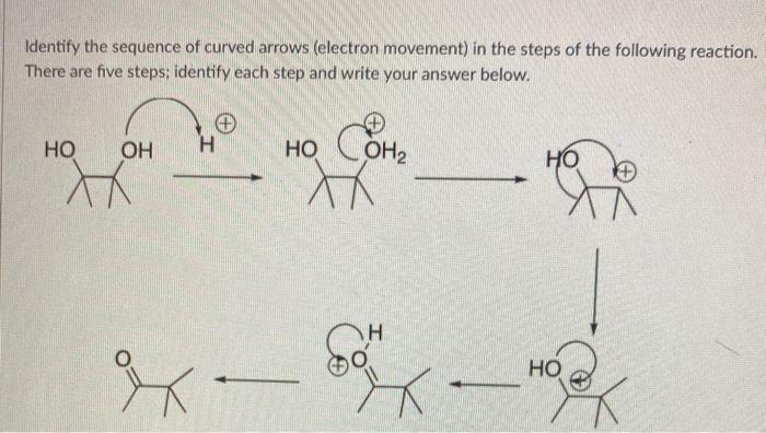 Solved Identify the sequence of curved arrows (electron | Chegg.com