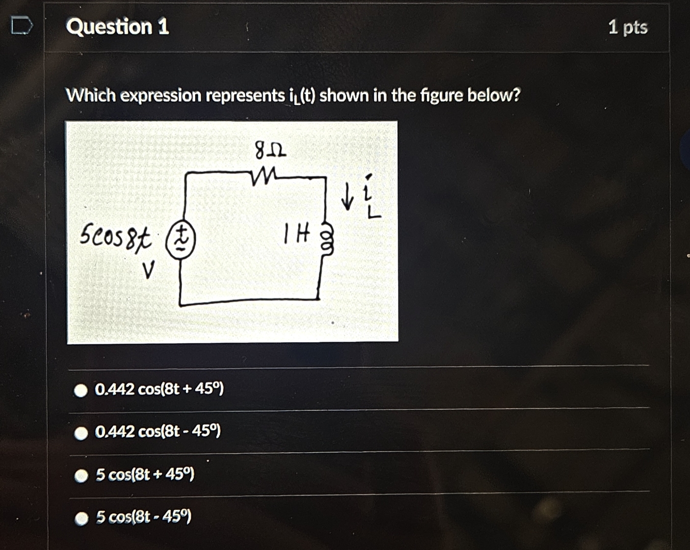 Solved Question 11 ﻿ptsWhich expression represents iL(t) | Chegg.com