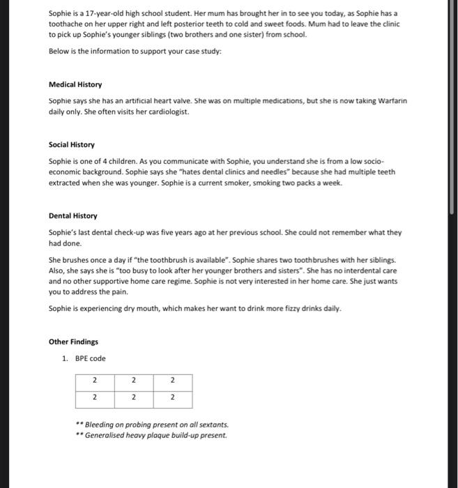 Solved please classify all the caries present in both | Chegg.com