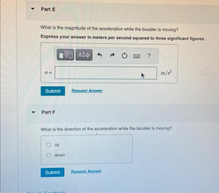 Solved A large boulder is ejected verticaly upward from a | Chegg.com