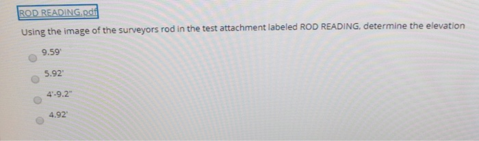 Solved ROD READING.pdf Using the image of the surveyors | Chegg.com