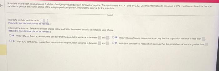 Solved variation in pepide scores for alleies of the | Chegg.com