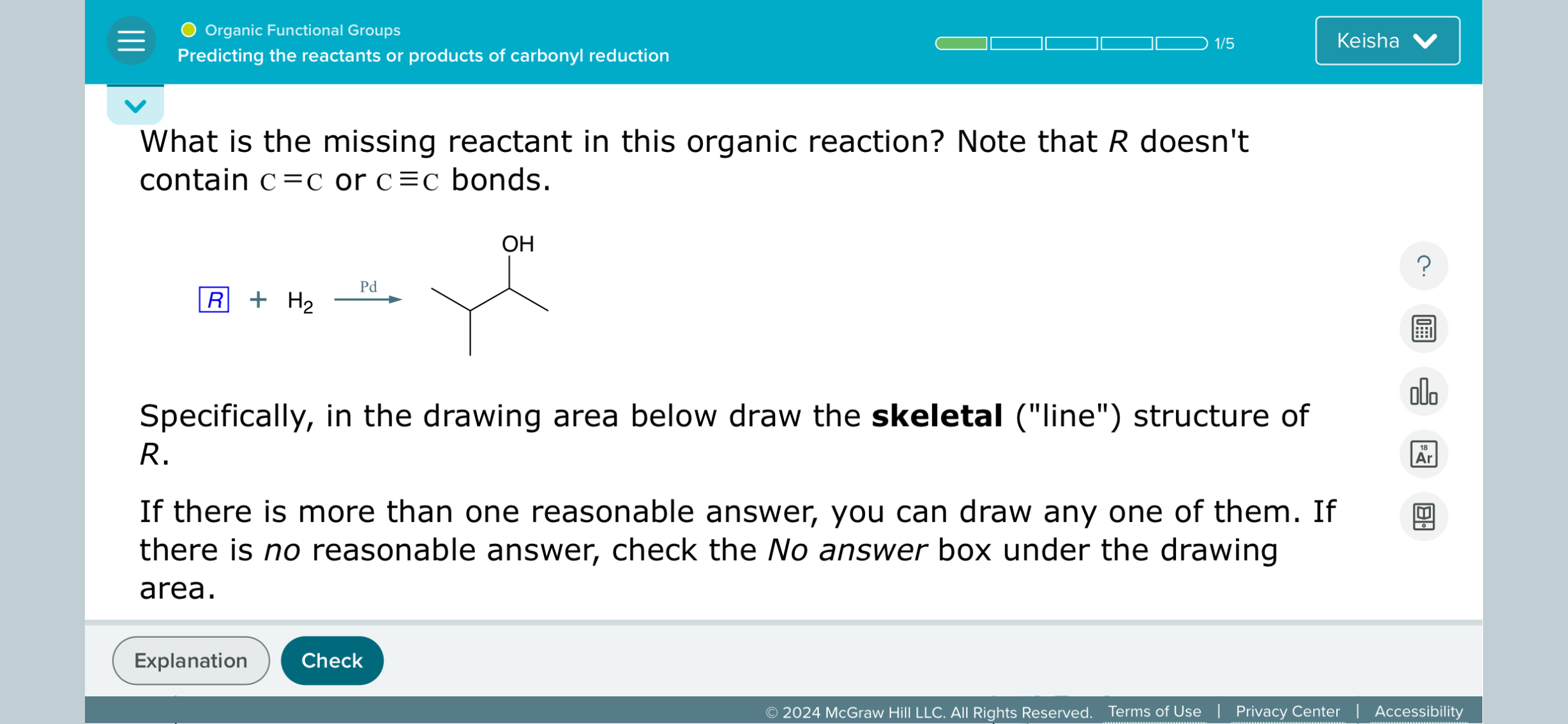 Solved Organic Functional GroupsPredicting the reactants or | Chegg.com