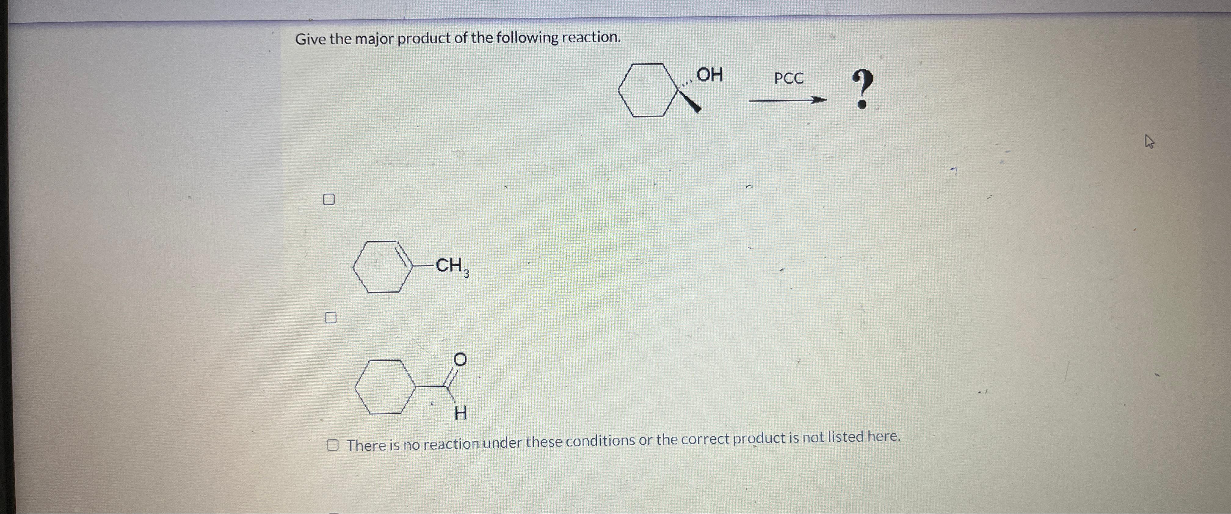 Solved Give the major product of the following | Chegg.com