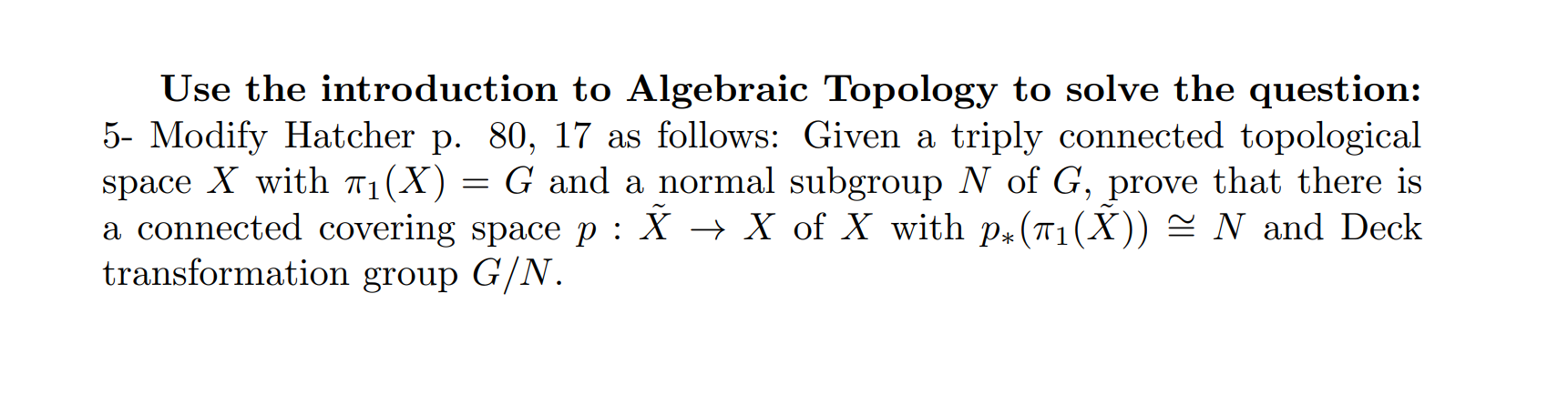 Solved Use the introduction to Algebraic Topology to solve | Chegg.com