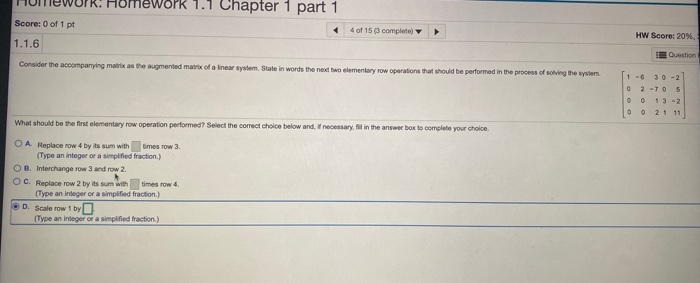 Solved HomeWork 1.1 Chapter 1 part 1 Score: 0 of 1 pt 4 of | Chegg.com