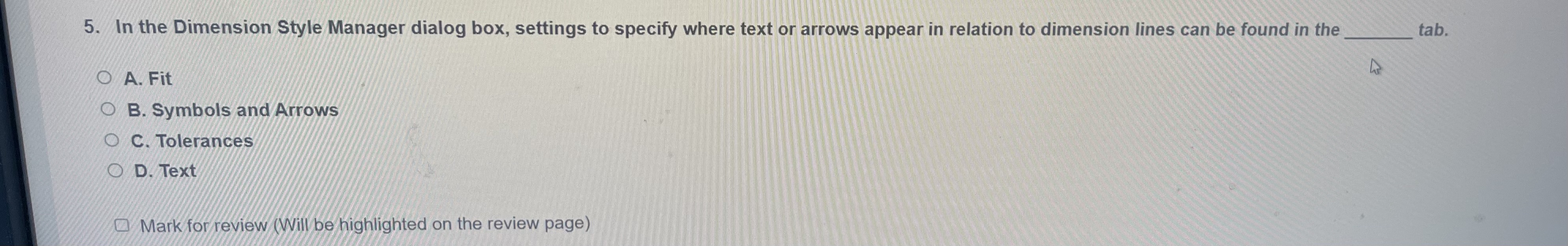 Solved In the Dimension Style Manager dialog box, settings | Chegg.com