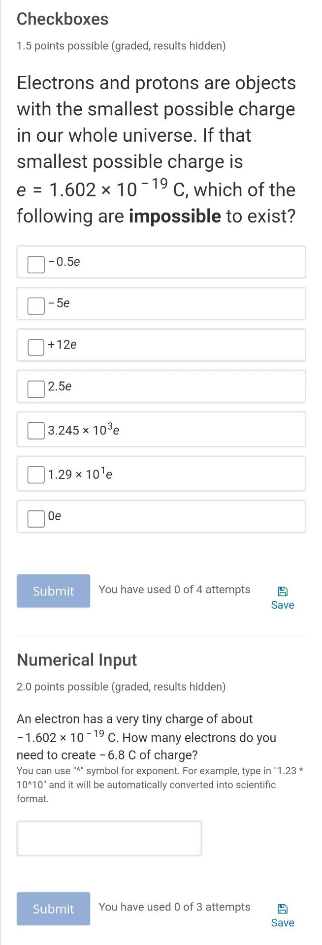 Solved Checkboxes 1.5 points possible (graded, results | Chegg.com