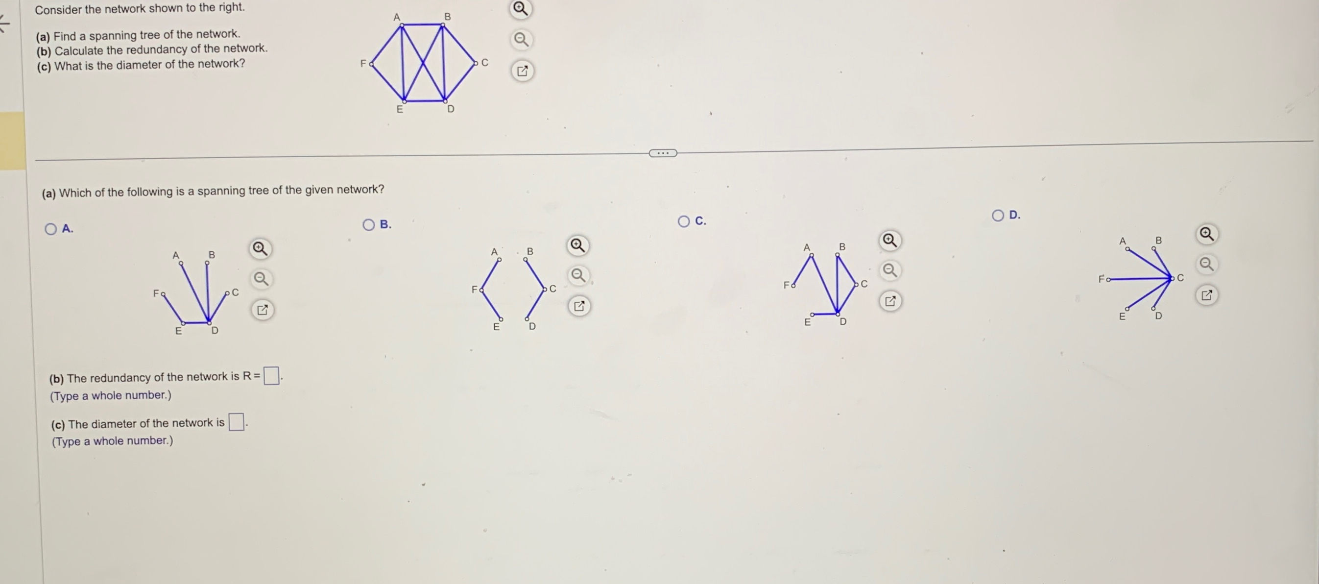 Solved Consider the network shown to the right.(a) ﻿Find a | Chegg.com