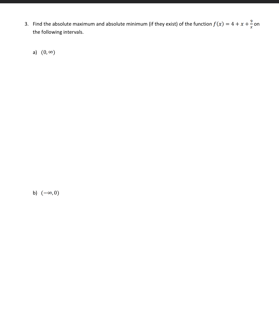 Solved Show ALL of your work and use proper mathematical | Chegg.com