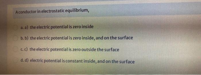 Solved Electric potential energy per unit charge at a point | Chegg.com