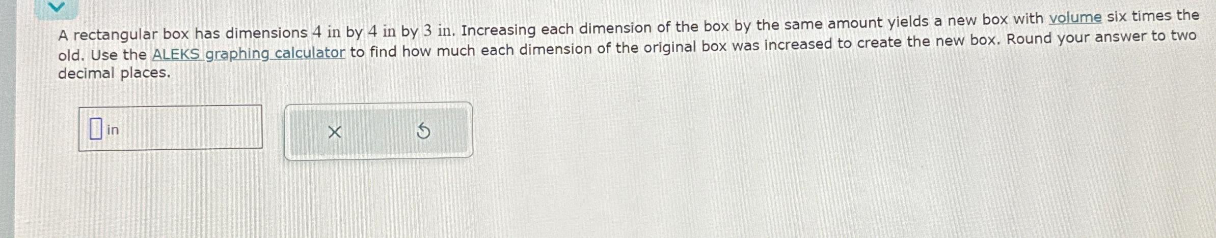 Solved A rectangular box has dimensions 4 ﻿in by 4 ﻿in by 3 | Chegg.com