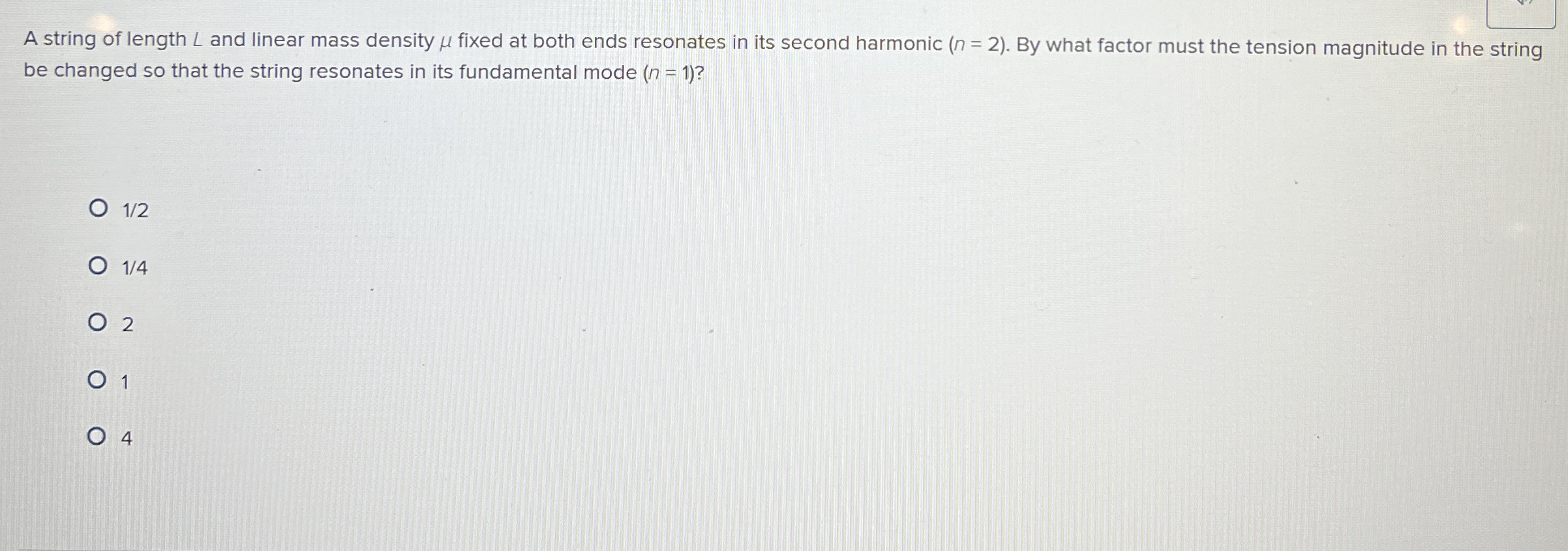 Solved A string of length L ﻿and linear mass density μ | Chegg.com