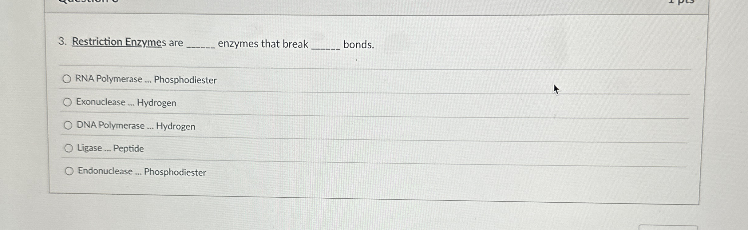 Solved Restriction Enzymes are q, ﻿enzymes that break | Chegg.com