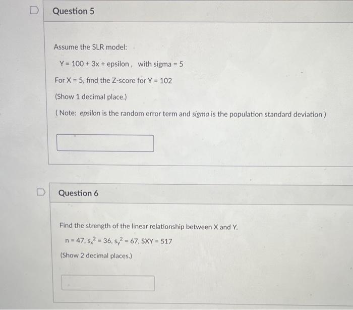 Solved Assume the SLR model: Y=100+3x+ epsilon, with sigma | Chegg.com