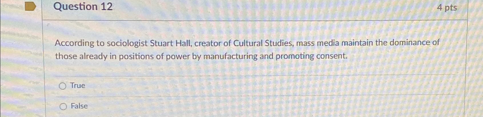Solved Question 124 ﻿ptsAccording to sociologist Stuart | Chegg.com