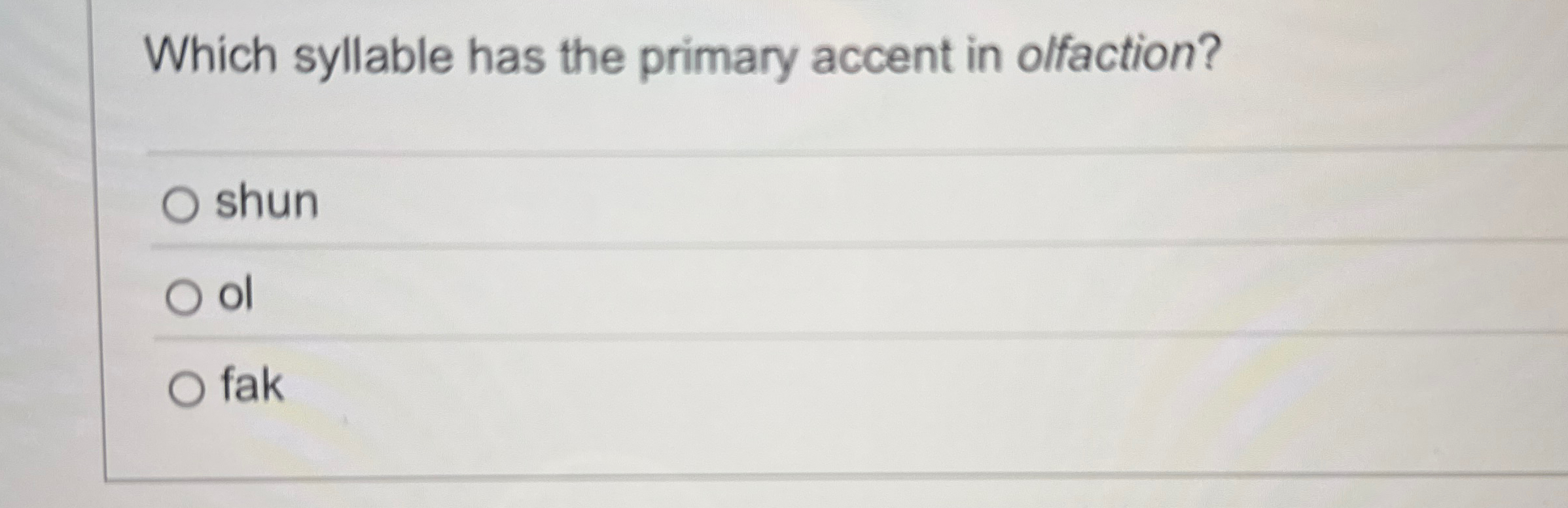Solved Which syllable has the primary accent in | Chegg.com