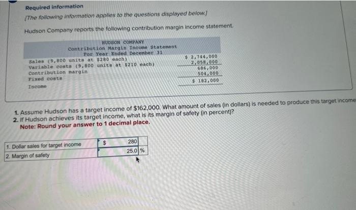 Solved Required information [The following information | Chegg.com